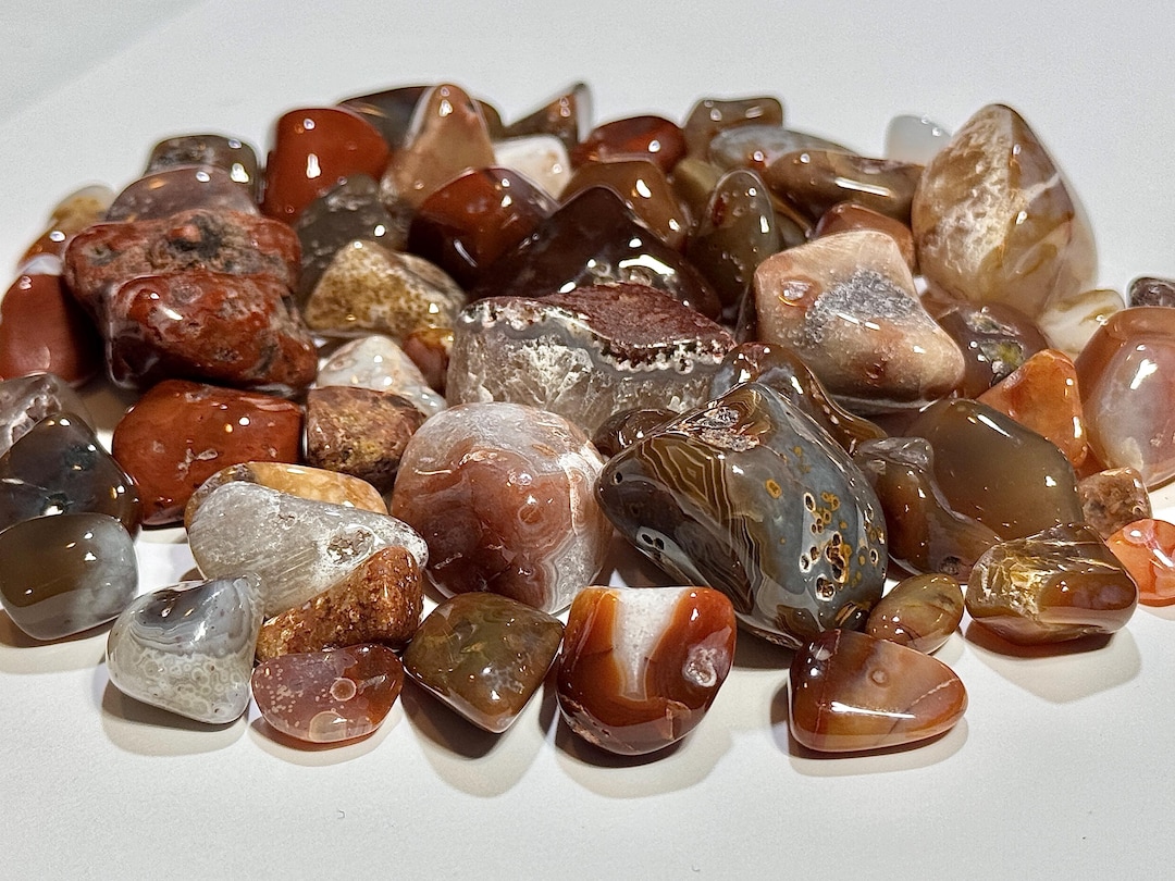 Lake Superior Agates (tumbled/polished) - 8oz - "pick 8a" - Handpicked ...