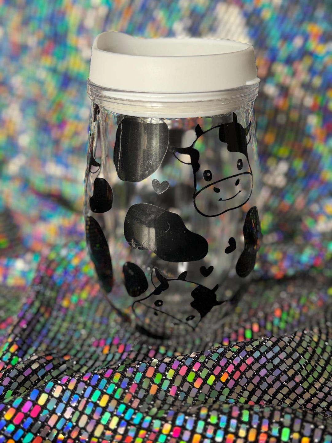 Cow Print Cup - Etsy