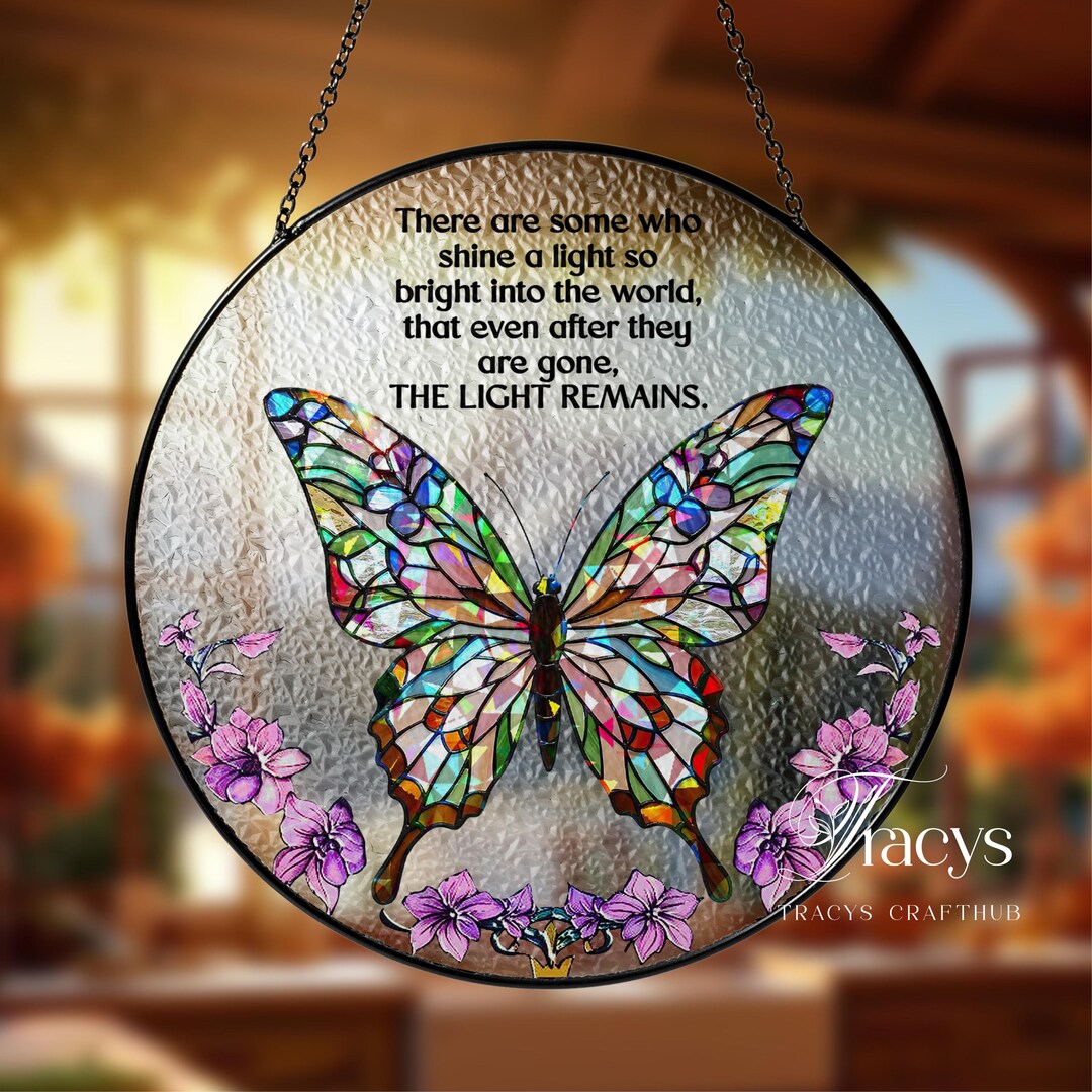Memorial Suncatcher, Sympathy Gift, Loss of Dad, Sympathy Gift ...