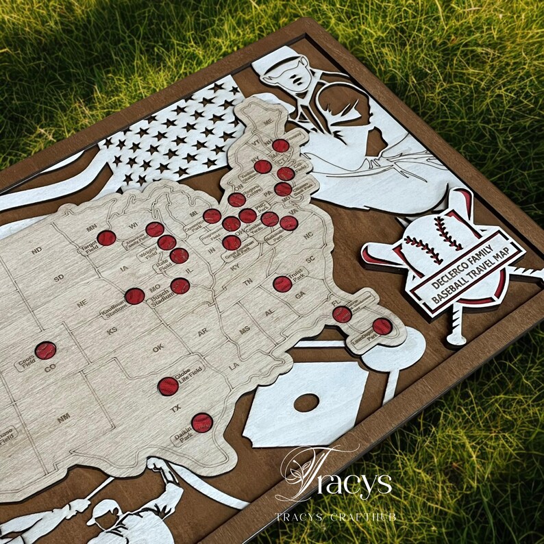 Baseball Stadium Map - Stadium Travel Map - Pro Baseball Stadium ...