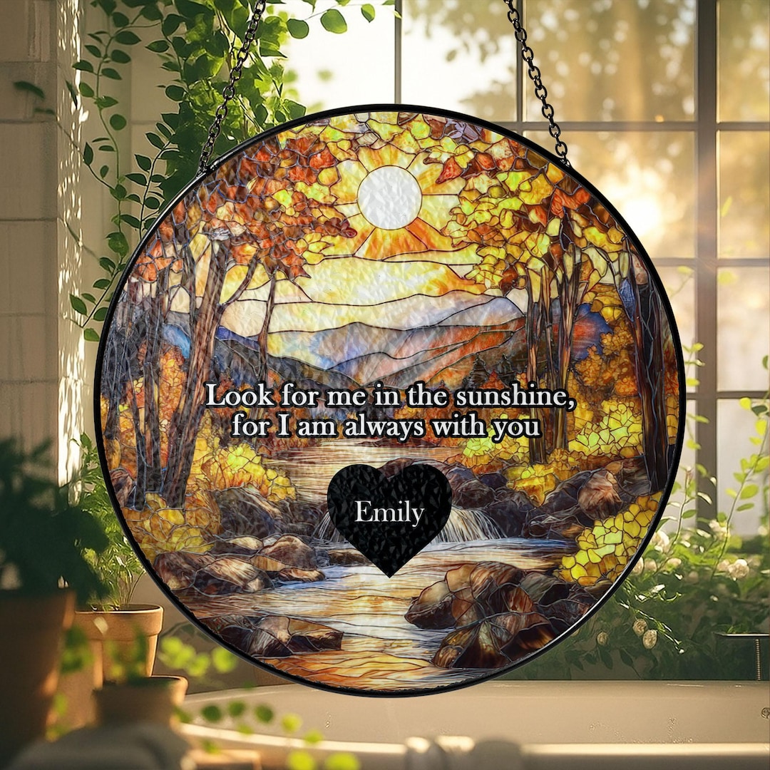 Memorial Suncatcher, Sympathy Gift, Loss of Dad, Sympathy Gift ...