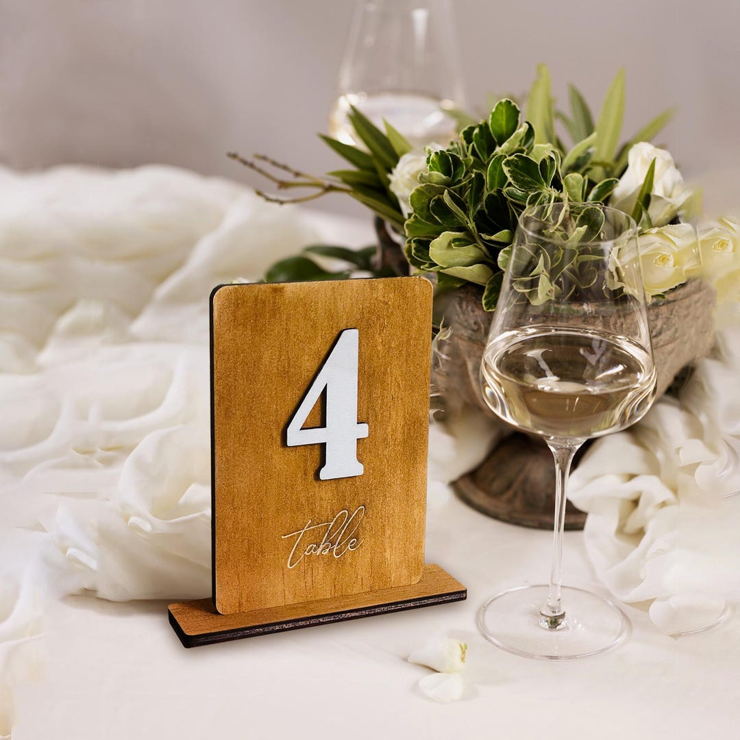 Wood Wedding Table Numbers, Rustic Wedding Wooden Table Numbers, Rustic ...