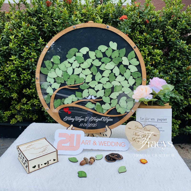 Wooden Tree Guest Book - Etsy