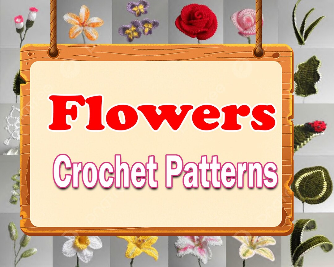 Bundle Flowers Amigurumi Crochet Patterns PDF, Flowers Amigurumi ...