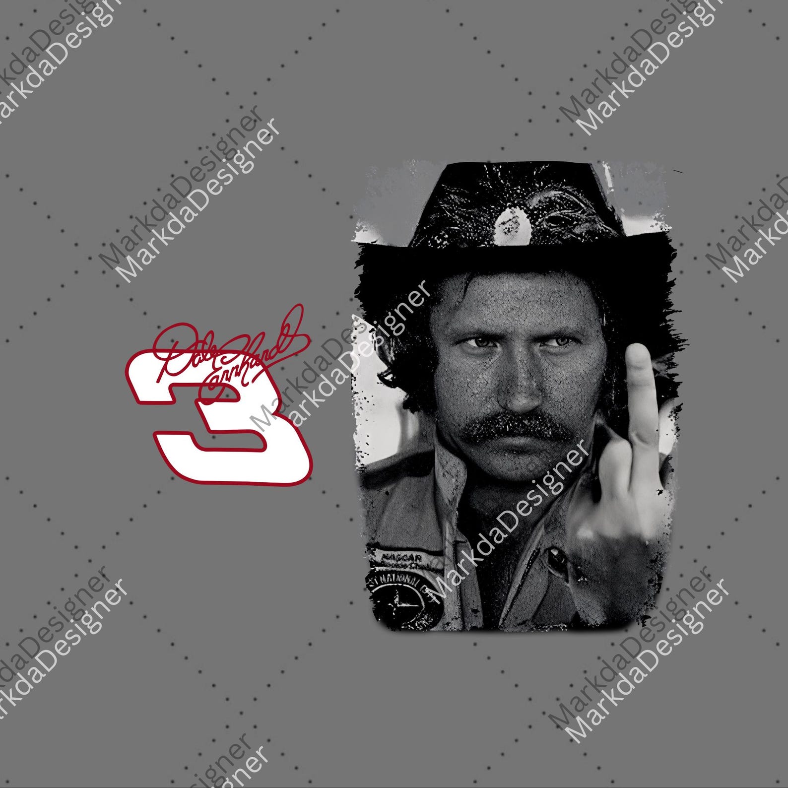 Dale Earnhardt Middle Finger Vintage Digital Download, Racing Middle ...