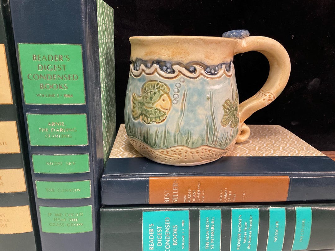Handmade Pottery Mug: Sunfish Theme, Fisherman Gift - Etsy