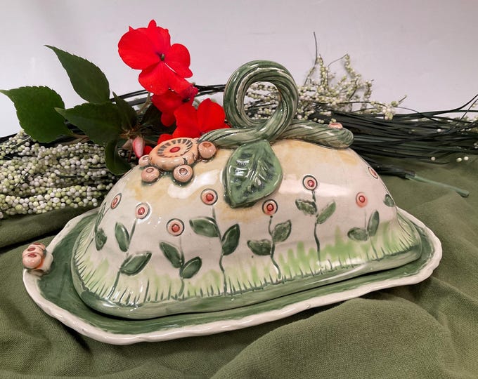 Butter Dish/lidded Butter Dish/handmade Butter Dish/pottery Butter Dish ...