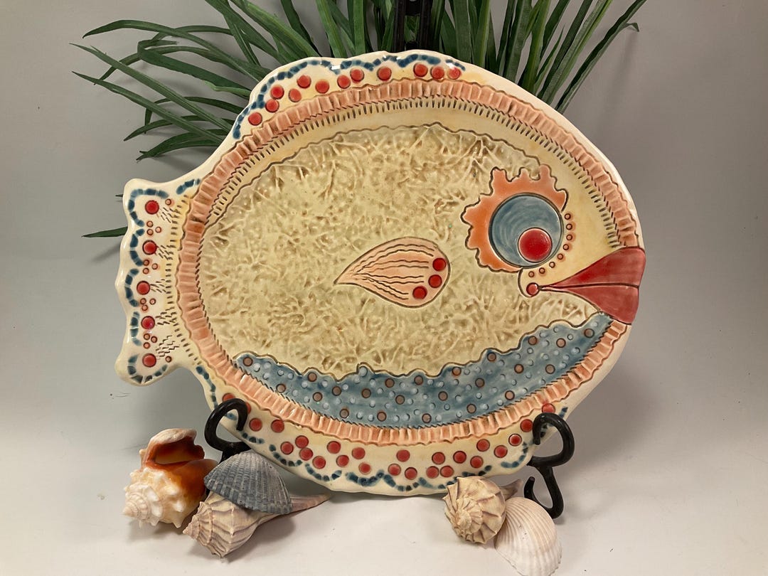 Fish Plate/decorative Fish Plate/fish Art/fish Decor/fish Gift/fish ...