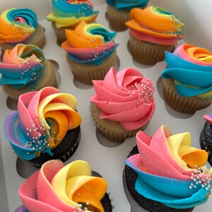 Rainbow Design Cupcakes NO SHIPPING! (pick up Only Downers Grove ...