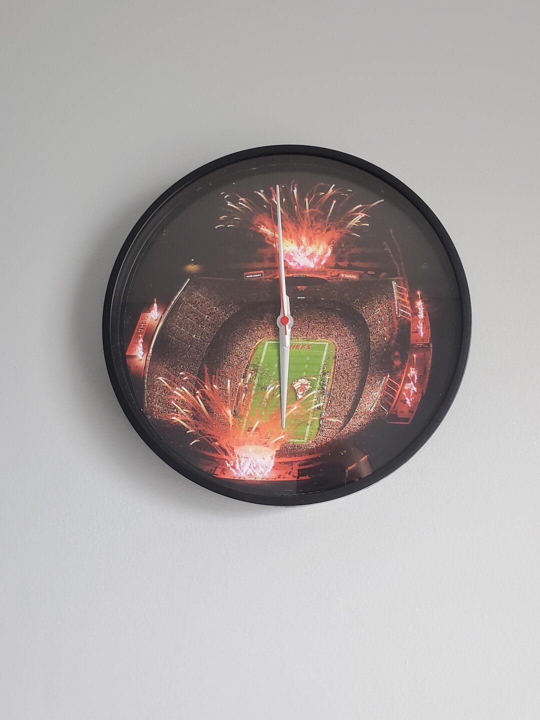 Chiefs Arrowhead Stadium Wall Clock, Aerial Fireworks Photo - Etsy