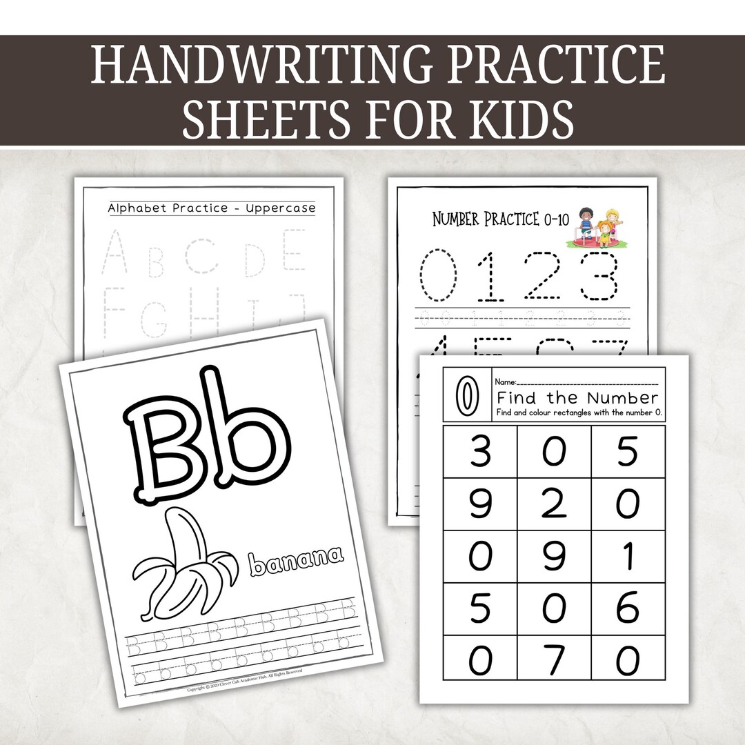 Alphabet Tracing Workbook, Handwriting Practice Sheets, ABC Letters ...