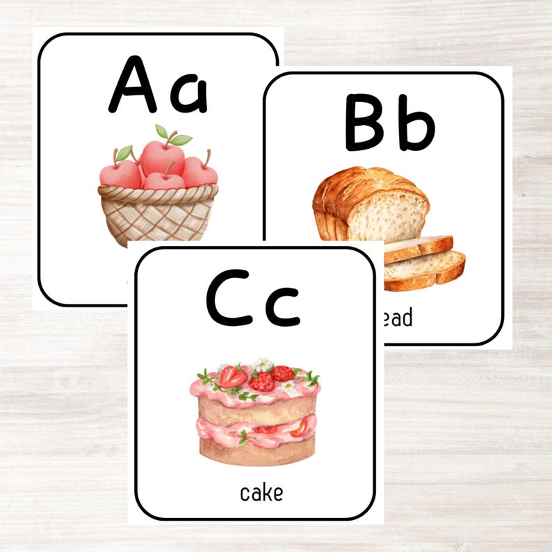 Printable A-Z Flashcards, Alphabet Flash Cards, Homeschool Alphabet ...