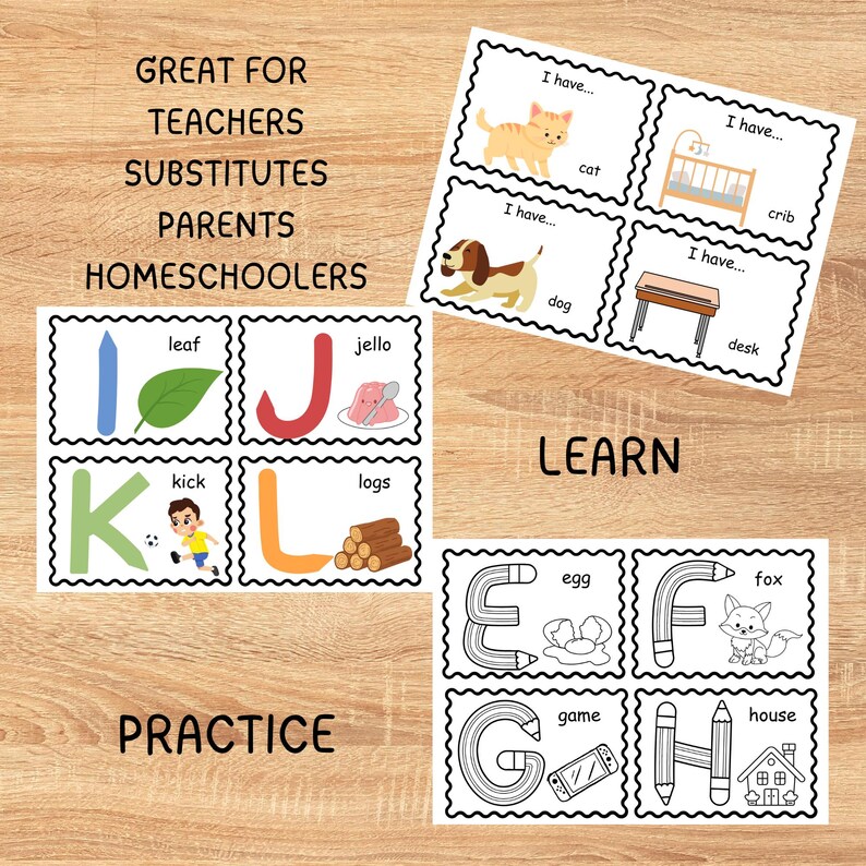 ABC Flashcards: Alphabet Letter Recognition Printable (PDF Download 8 ...
