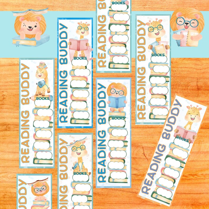 Reading Bookmarks for Kids, Printable Bookmarks for Book Lovers, Cute ...