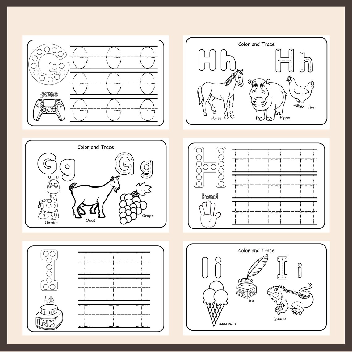 Alphabet Tracing Flashcards: Kids Letter Recognition (PDF Pattern) - Etsy