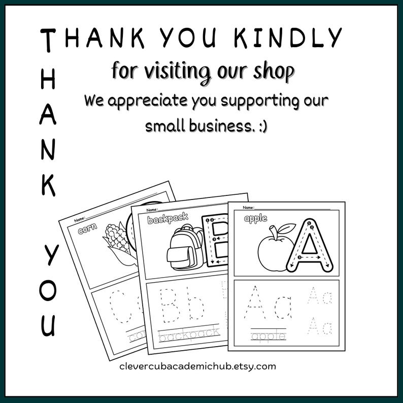 Preschool Alphabet Workbook, ABC Letters Printable, Handwriting Sheets ...