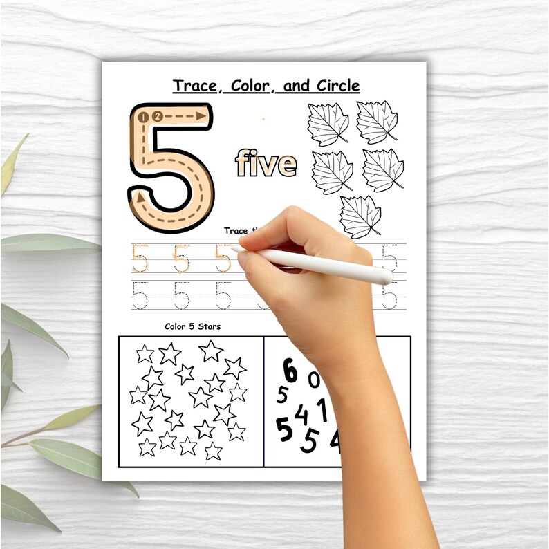 Handwriting Sheets for Kids, Counting Practice Worksheets, Letter ...