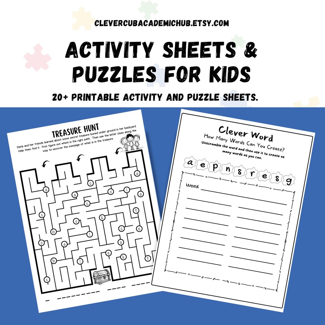 Spelling Puzzles for Kids, Fun Learning Activity, Vocabulary Building ...