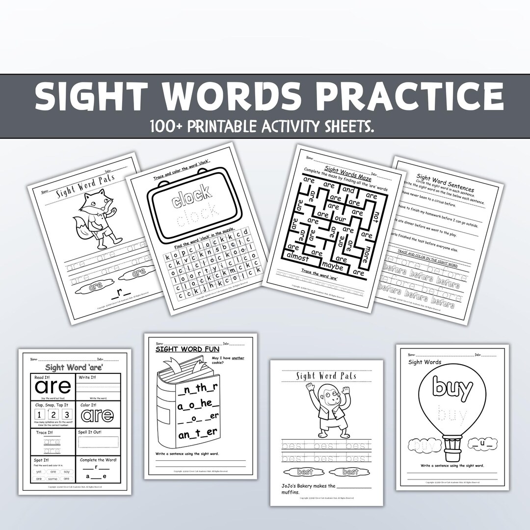2nd Grade Sight Words, Handwriting Practice Sheets for Kids, High ...