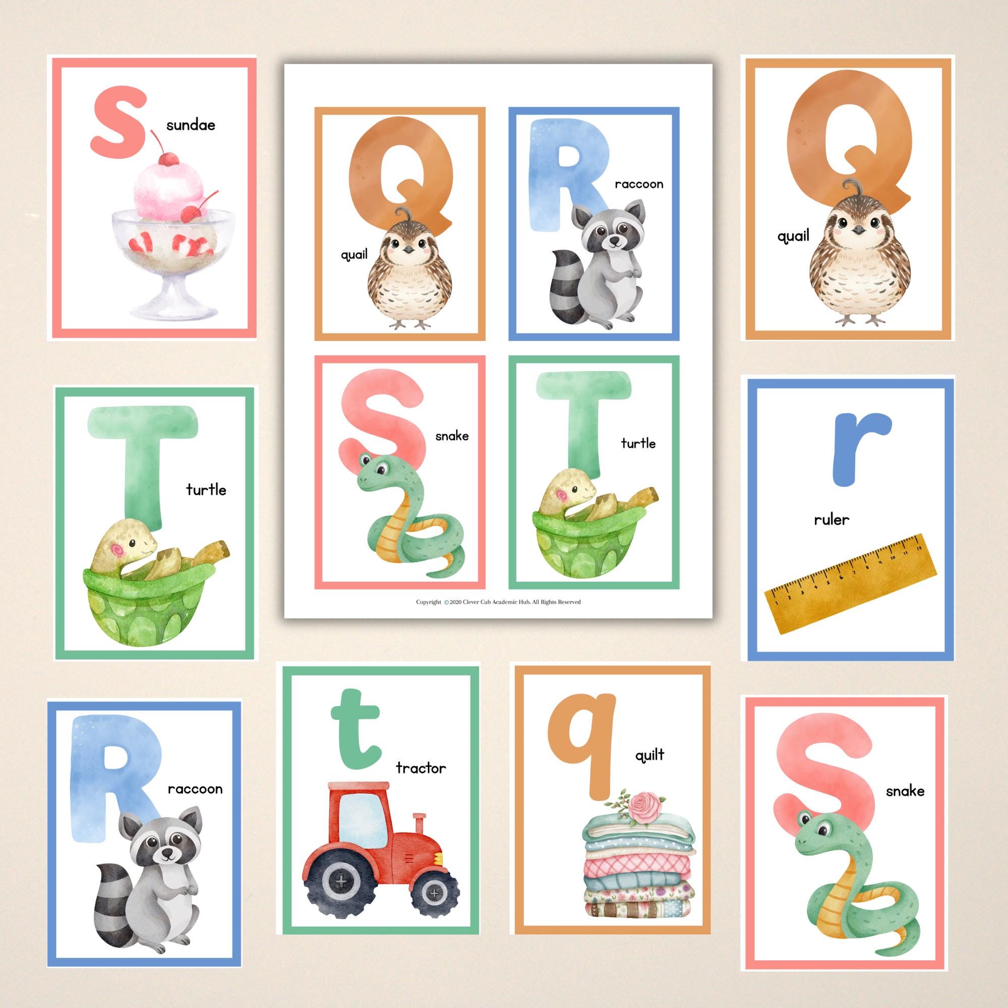 ABC Flash Cards, Preschool Phonics, Printable Alphabet Flashcards ...