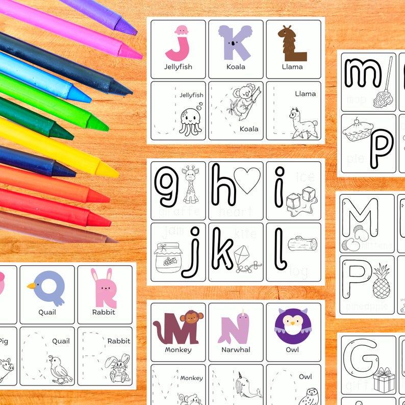 Alphabet Flashcards for Kids - Letter Recognition, Printable ABC Cards ...