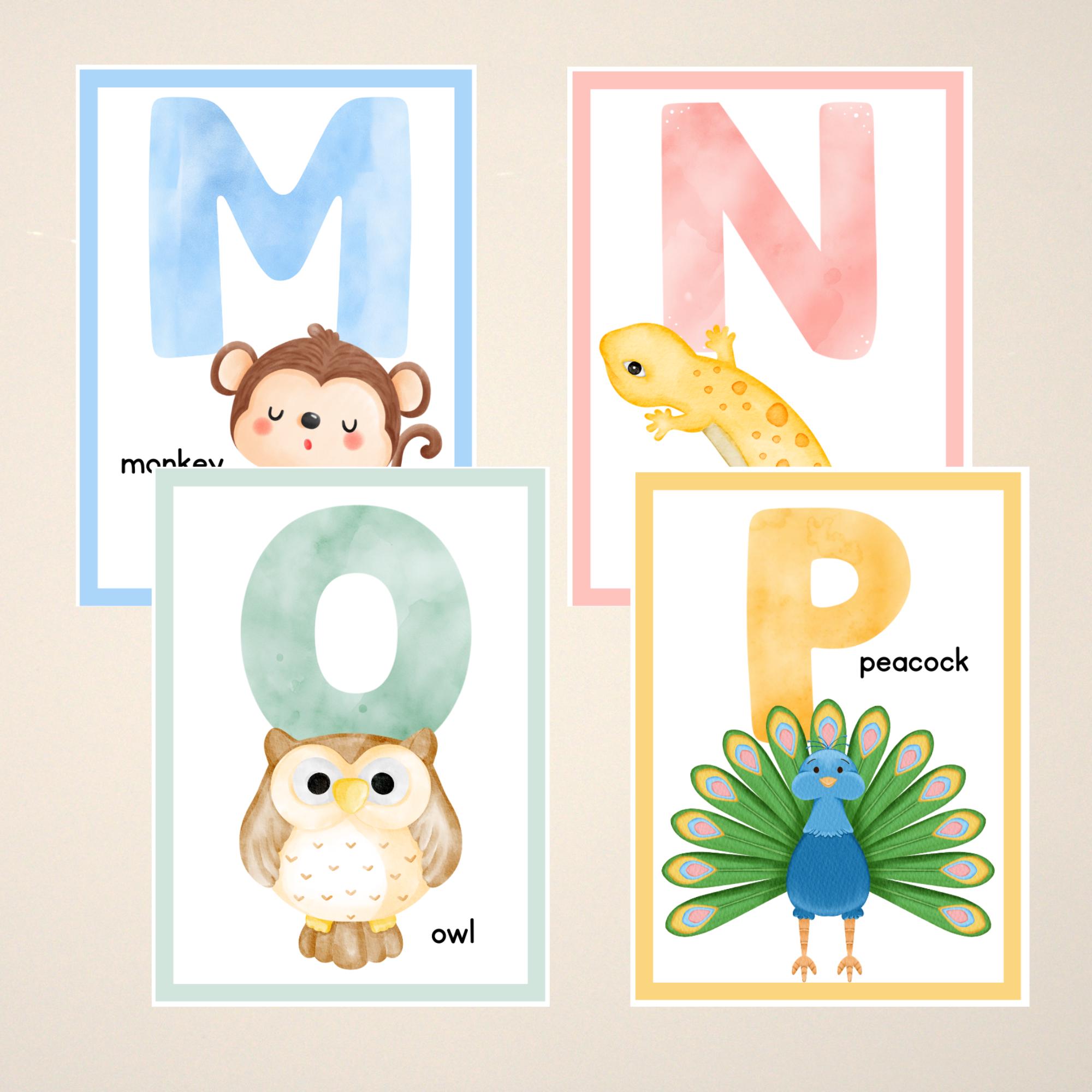 ABC Flash Cards, Preschool Phonics, Printable Alphabet Flashcards ...