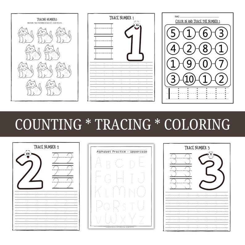 Alphabet Tracing Workbook, Handwriting Practice Sheets, ABC Letters ...