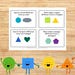 Shapes Flashcards: Fun Learning Activity Cards (PDF Download - Etsy