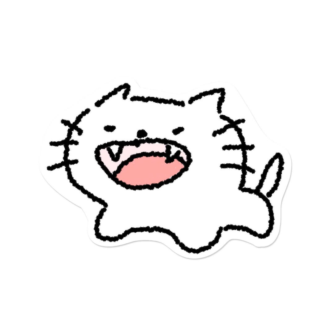 Cheeky Kitty| Vinyl Sticker, Waterproof, Cute Sticker, Laptop, Journal ...