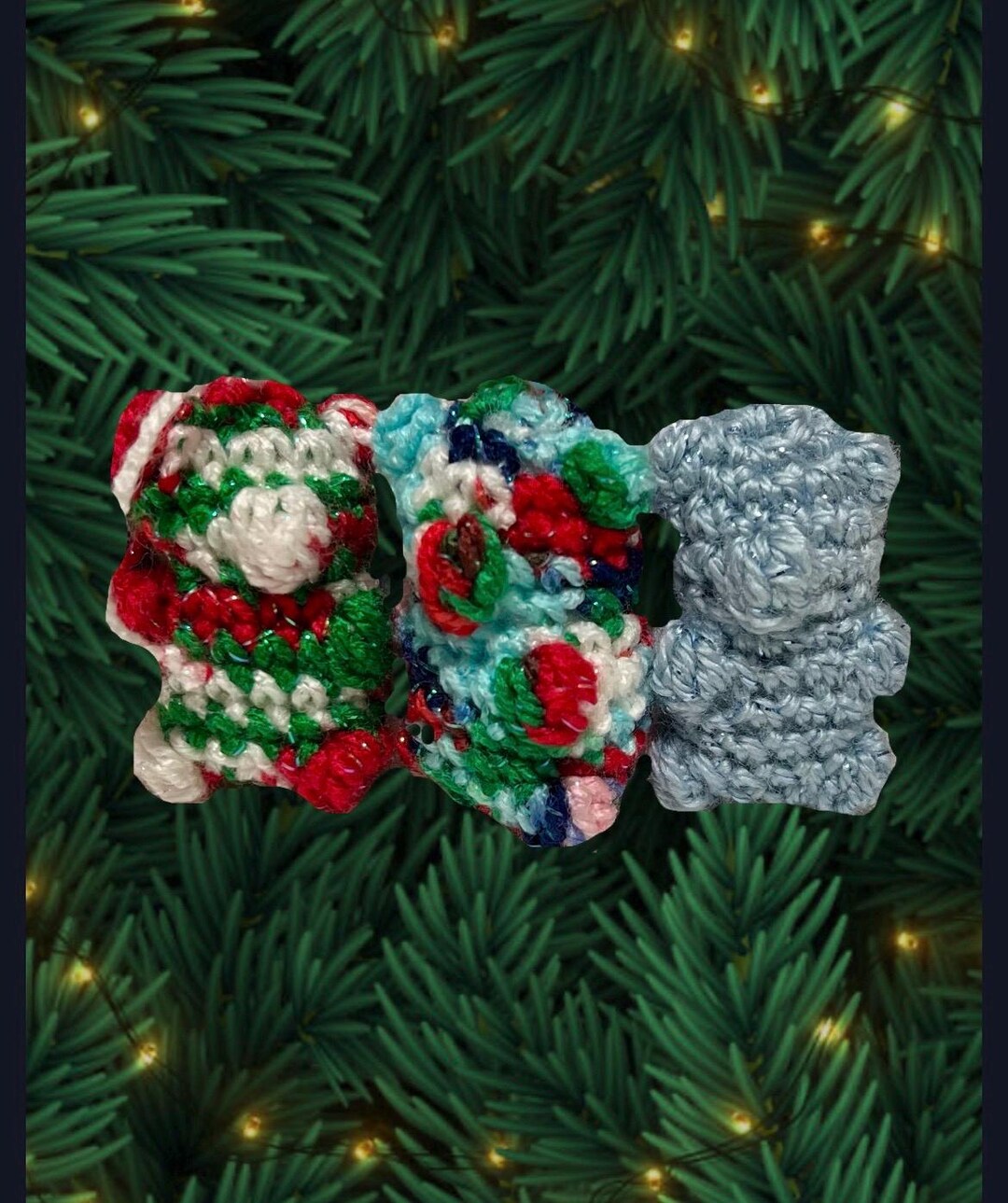 Handmade Glitter Gummy Bear Christmas Ornament - Etsy