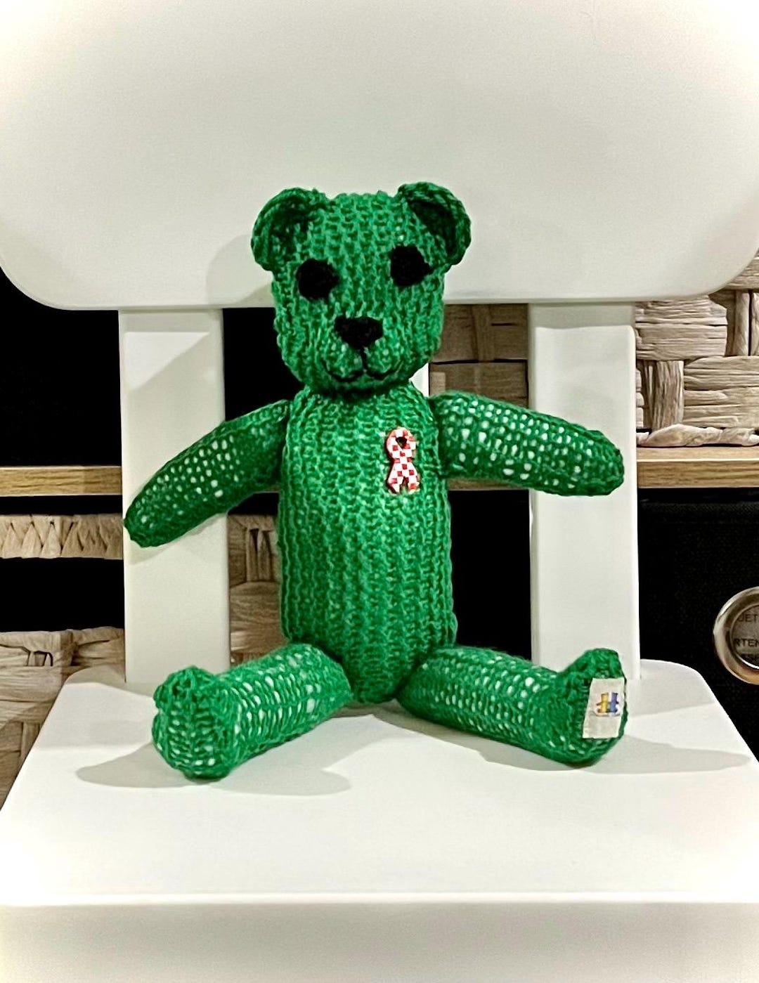 In Honor of Paramedics Teddy. Ambulance Teddy. Hero Teddy. Hand Knitted ...