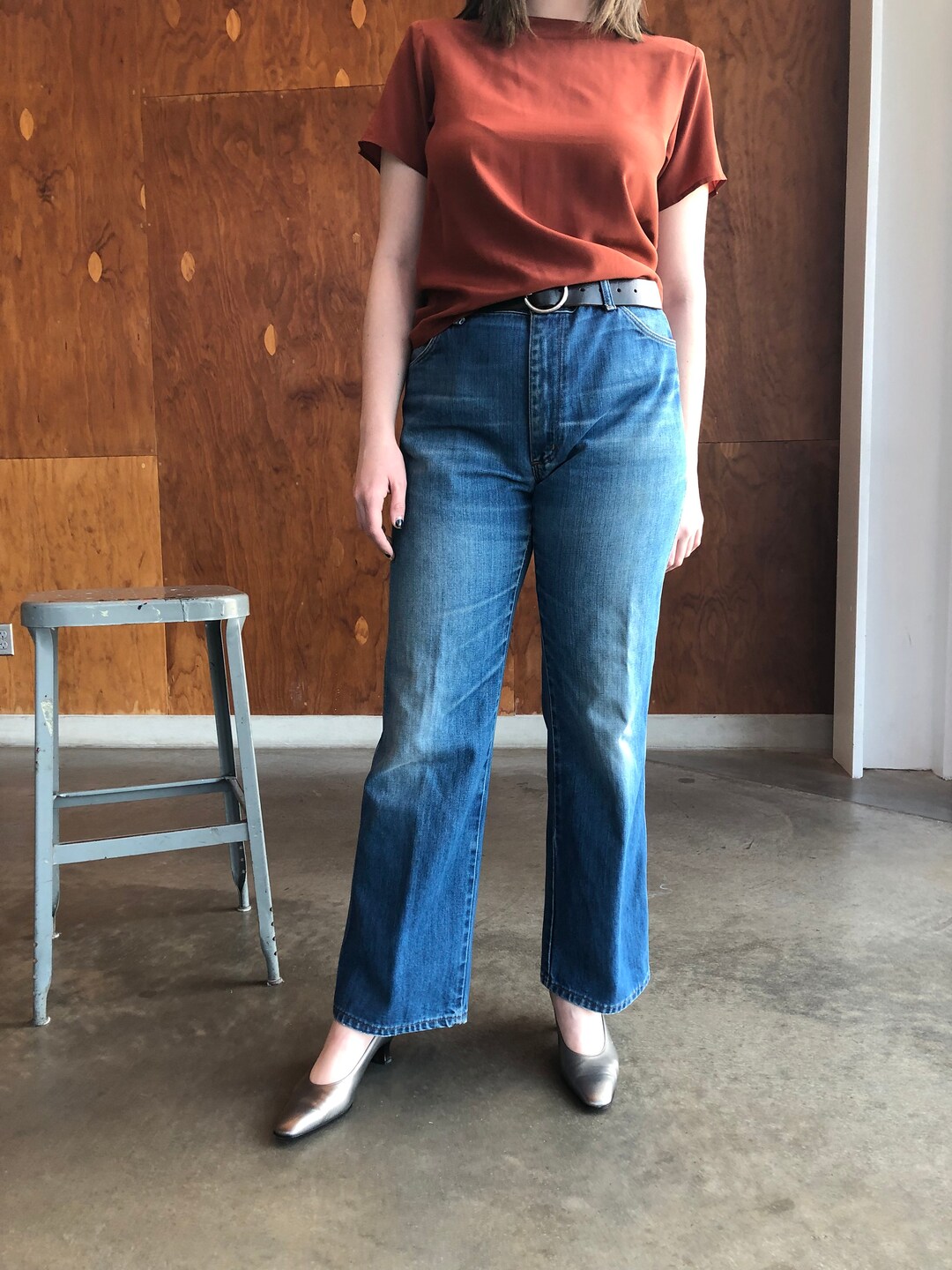 Vintage 1970s Jeans , Vintage Denim , Distressed , Wide Leg , Oversized ...