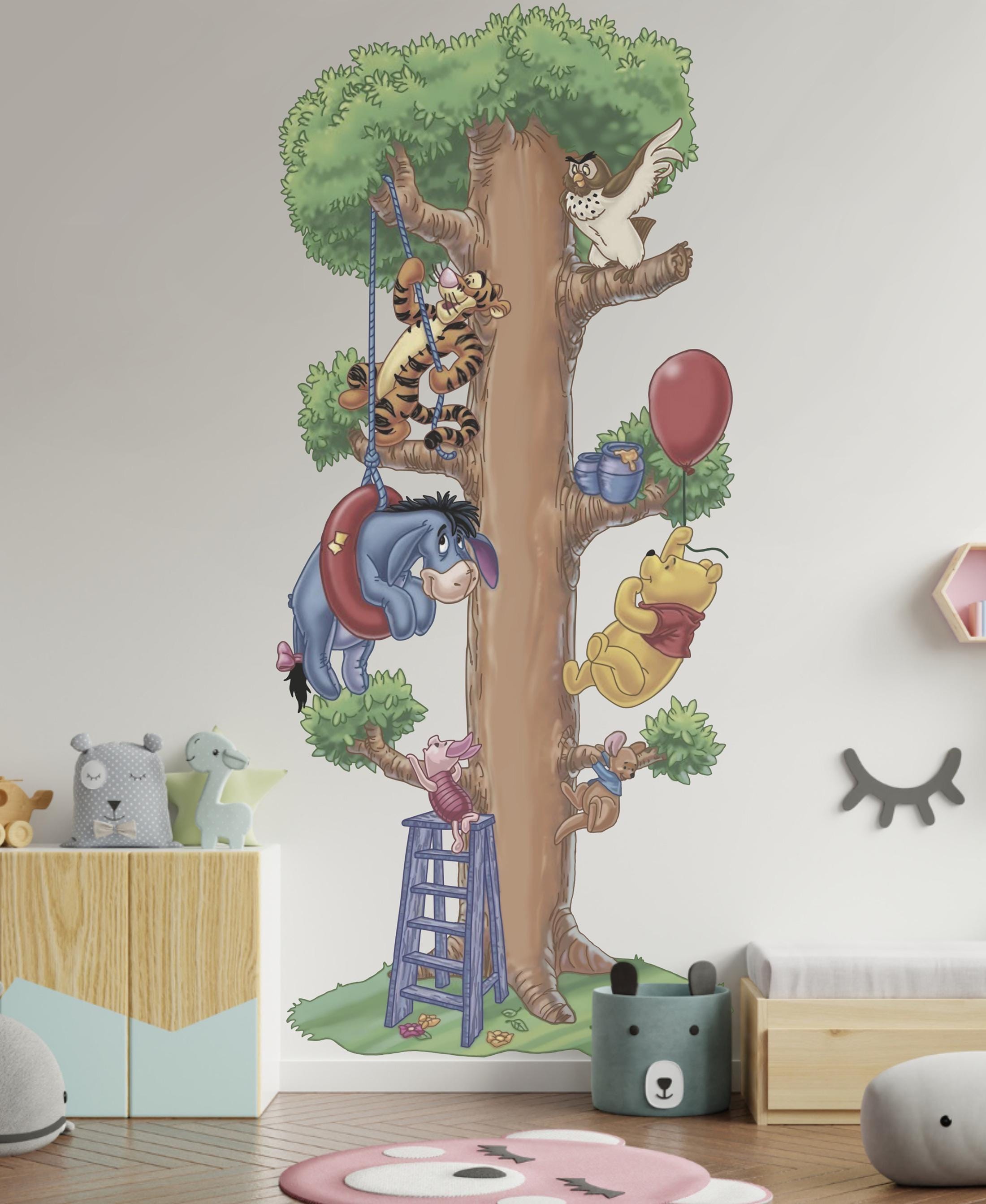 Peel and Stick Winnie the Pooh Wall Decal Winnie Family Wall Sticker ...