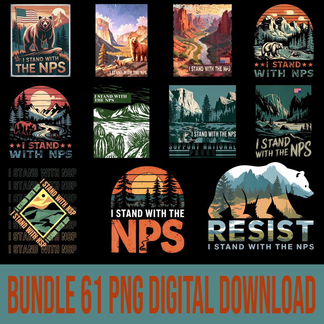 I Stand With the NPS Png, National Park Service Png, Support Our ...