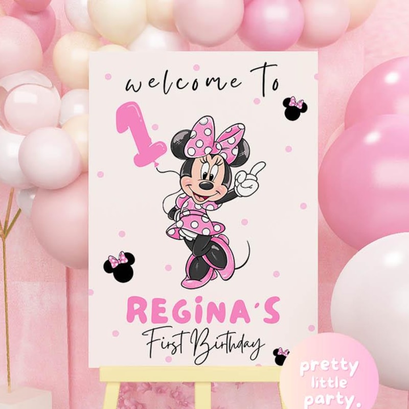 Welcome Board Minnie Mouse - Etsy