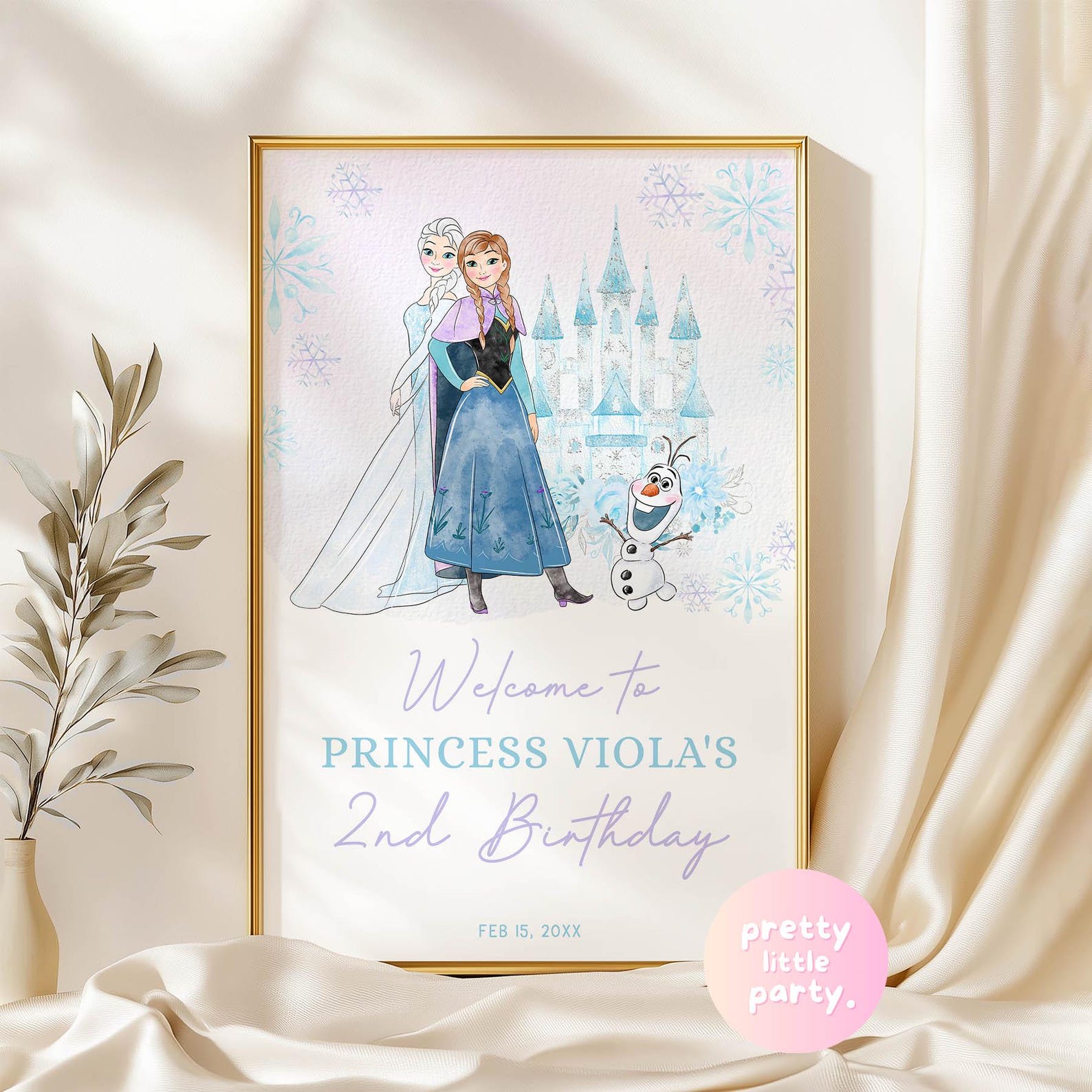 Any Age for the First Time in Forever Frozen Birthday Party Welcome ...