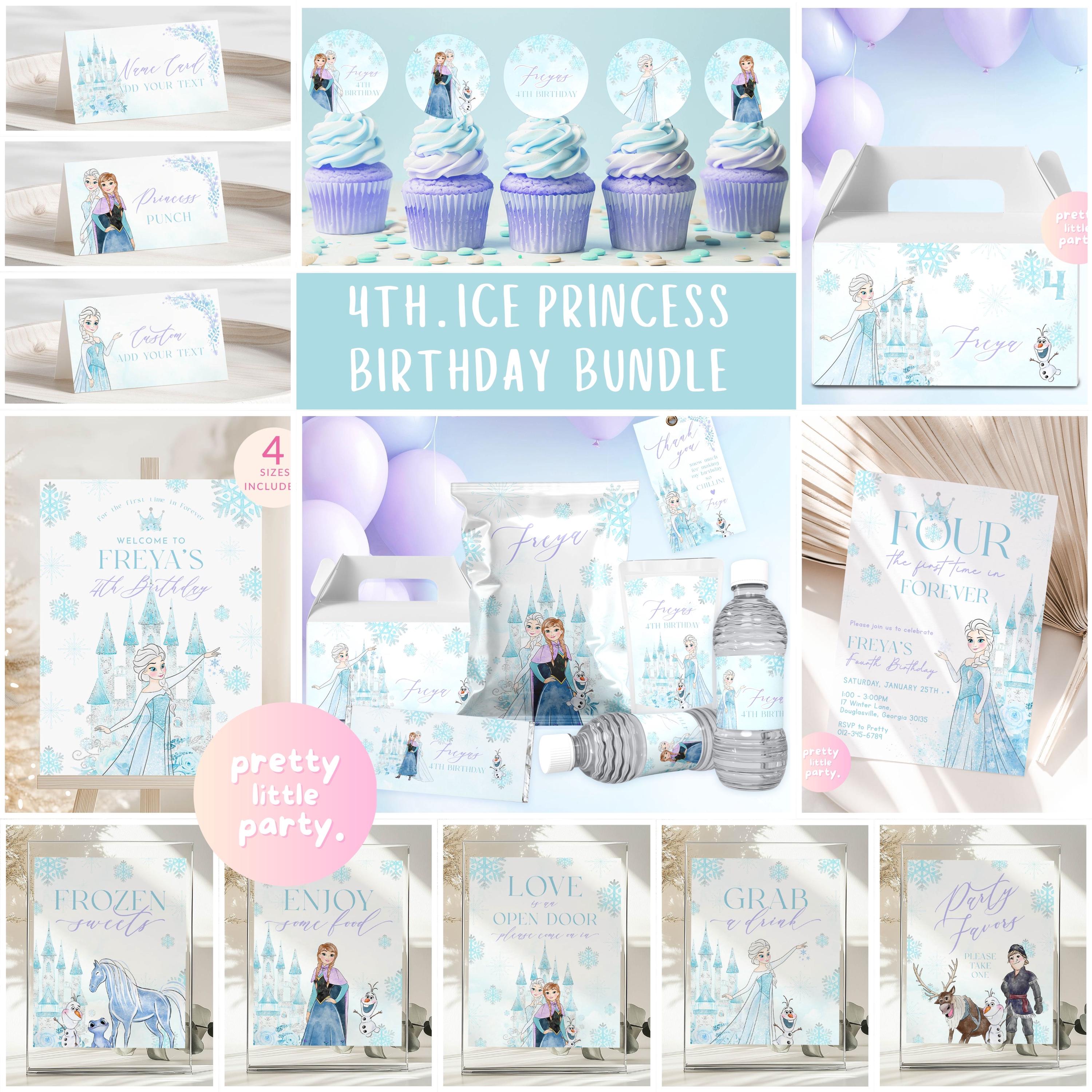 FOUR for the First Time in Forever Frozen Birthday Party Invitation ...