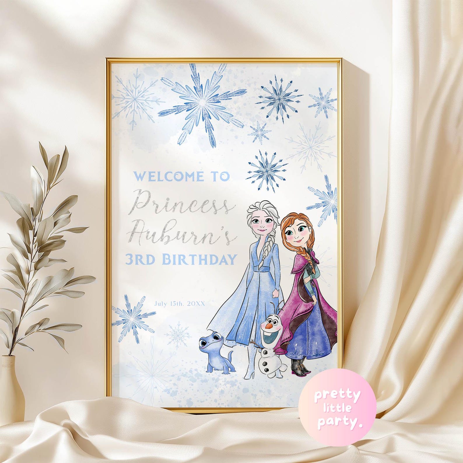 Ice Snow Winter Princess Party Gable Box | Frozen Birthday Snack Box ...