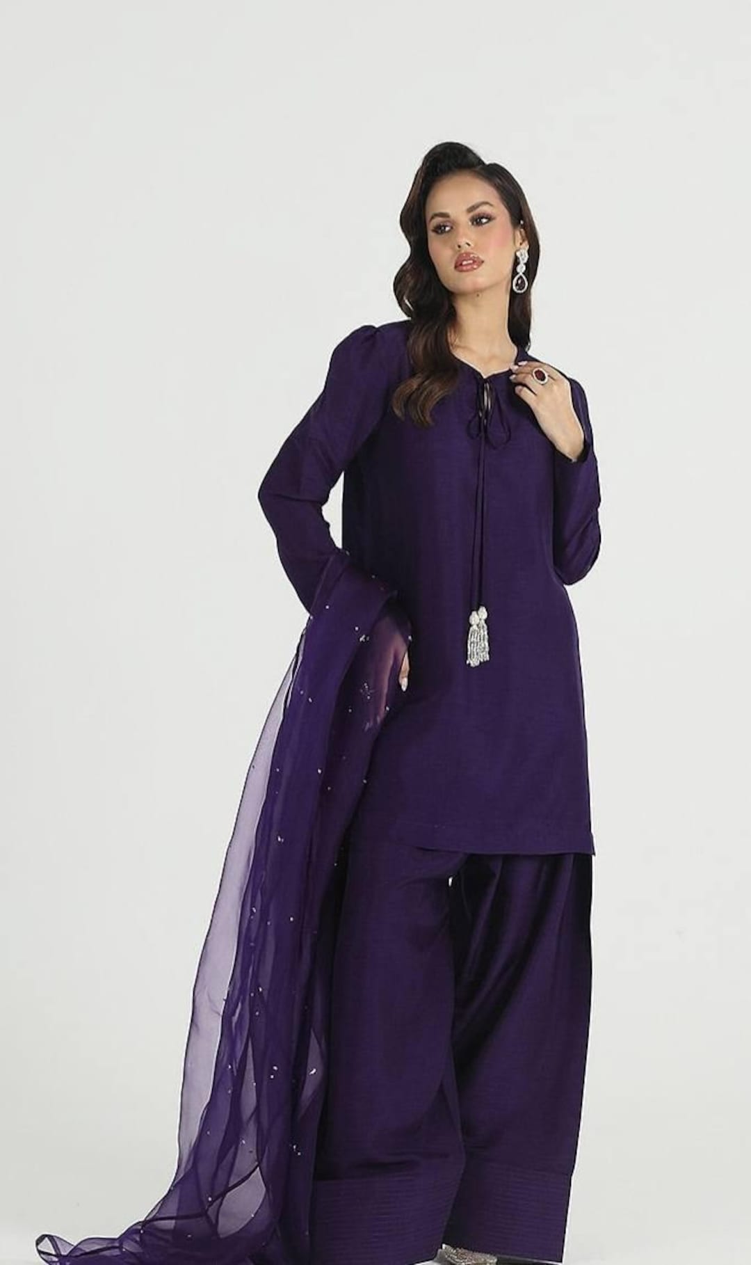 Plain Farshi Shalwar Set Pure Fabric - Etsy