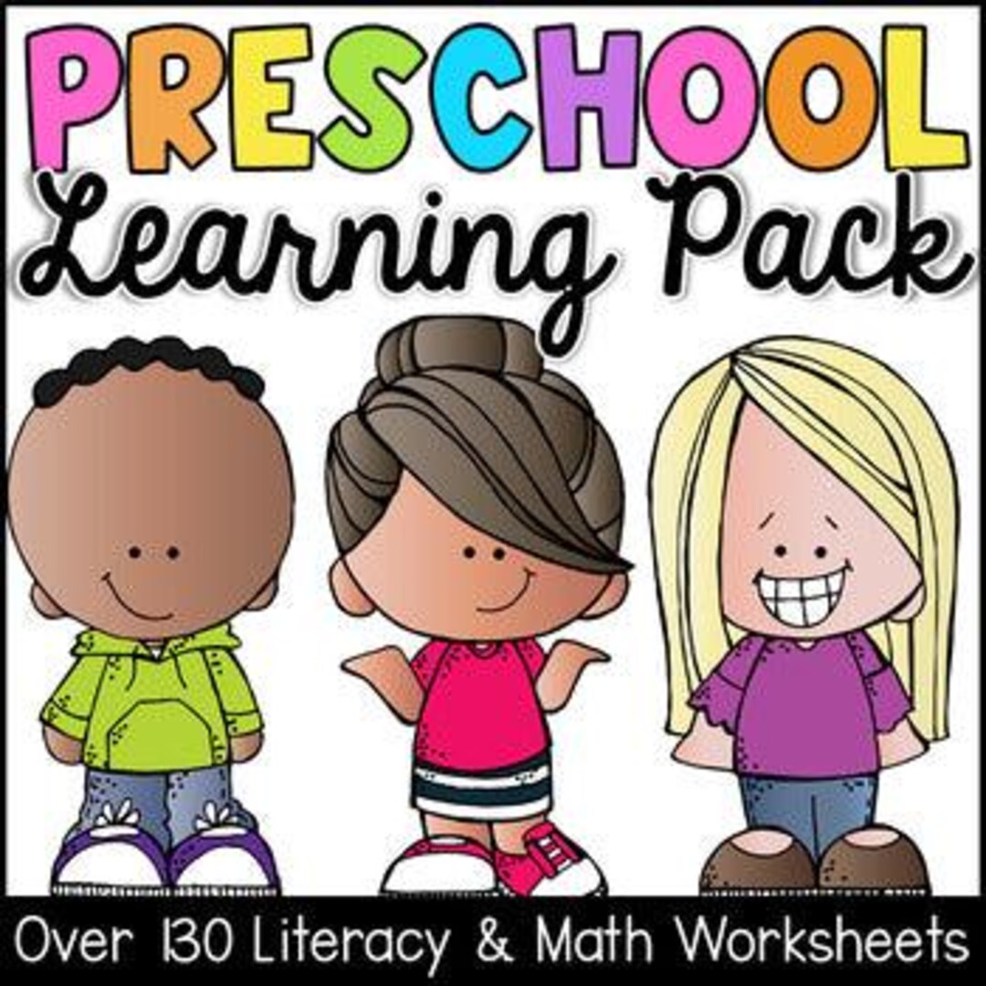 Preschool Worksheet, Homeschool Pack, Preschool Learning Pack - Etsy