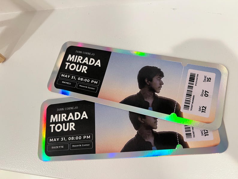 Custom Ticket- Personalized Travel, Concert, or Event Ticket Gift - Etsy