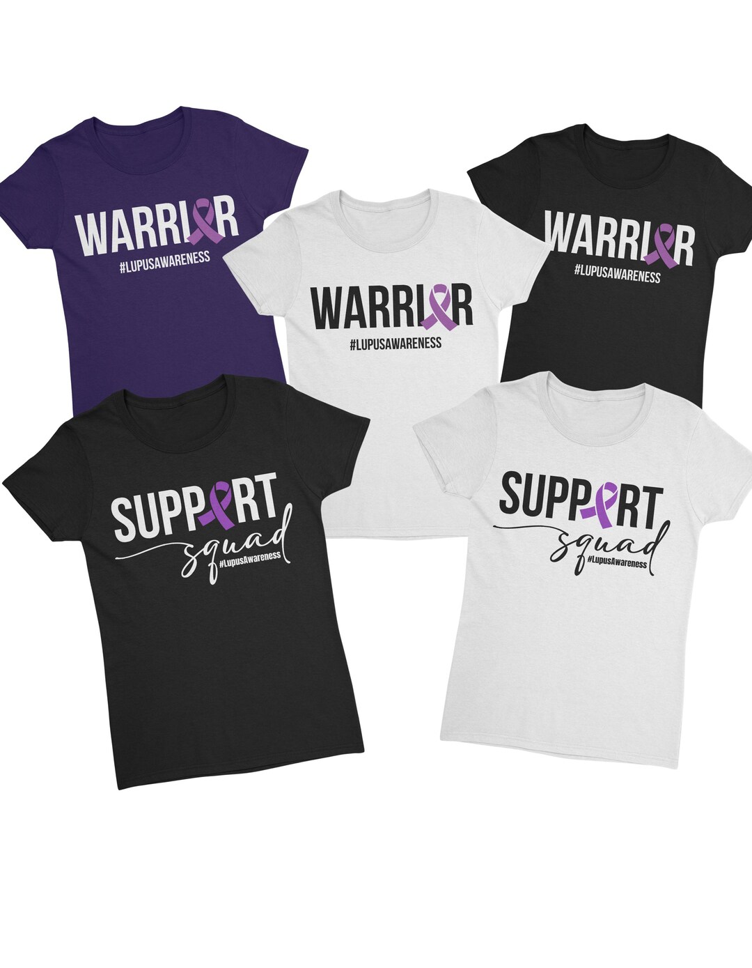 Support Squad & Warrior Lupus Awareness Tees - Etsy