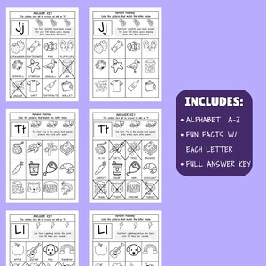 Alphabet Matching Worksheets Printable for Kids | Fun and Educational ...