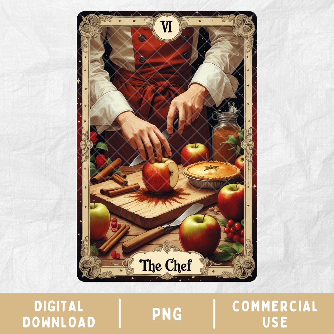 Chef Png, Cooking File Png, Cook Png, Tarot Card Png, Chef Tarot Gift ...