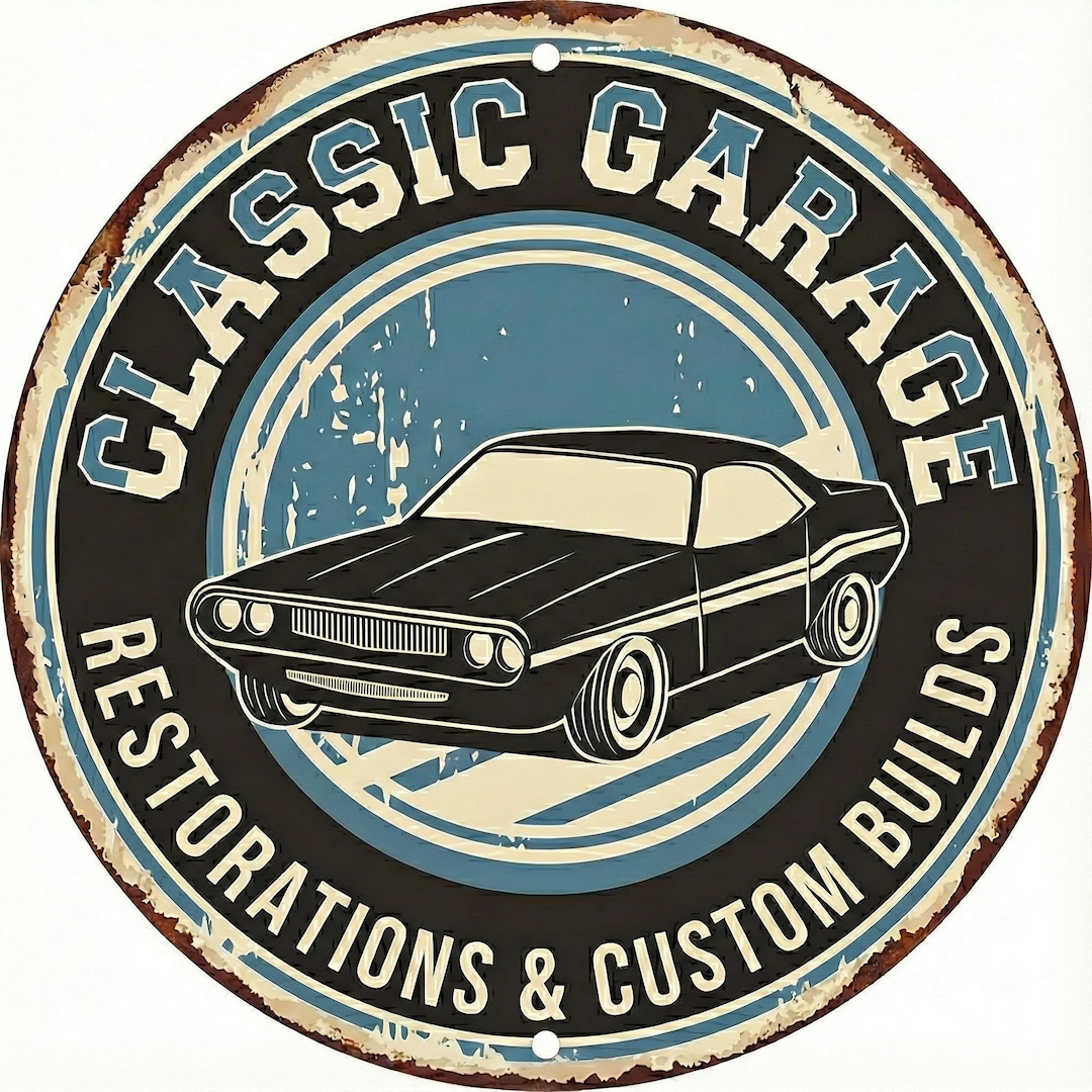 Vintage Rustic Metal Sign,man Cave Sign – Mechanic Garage/workshop ...