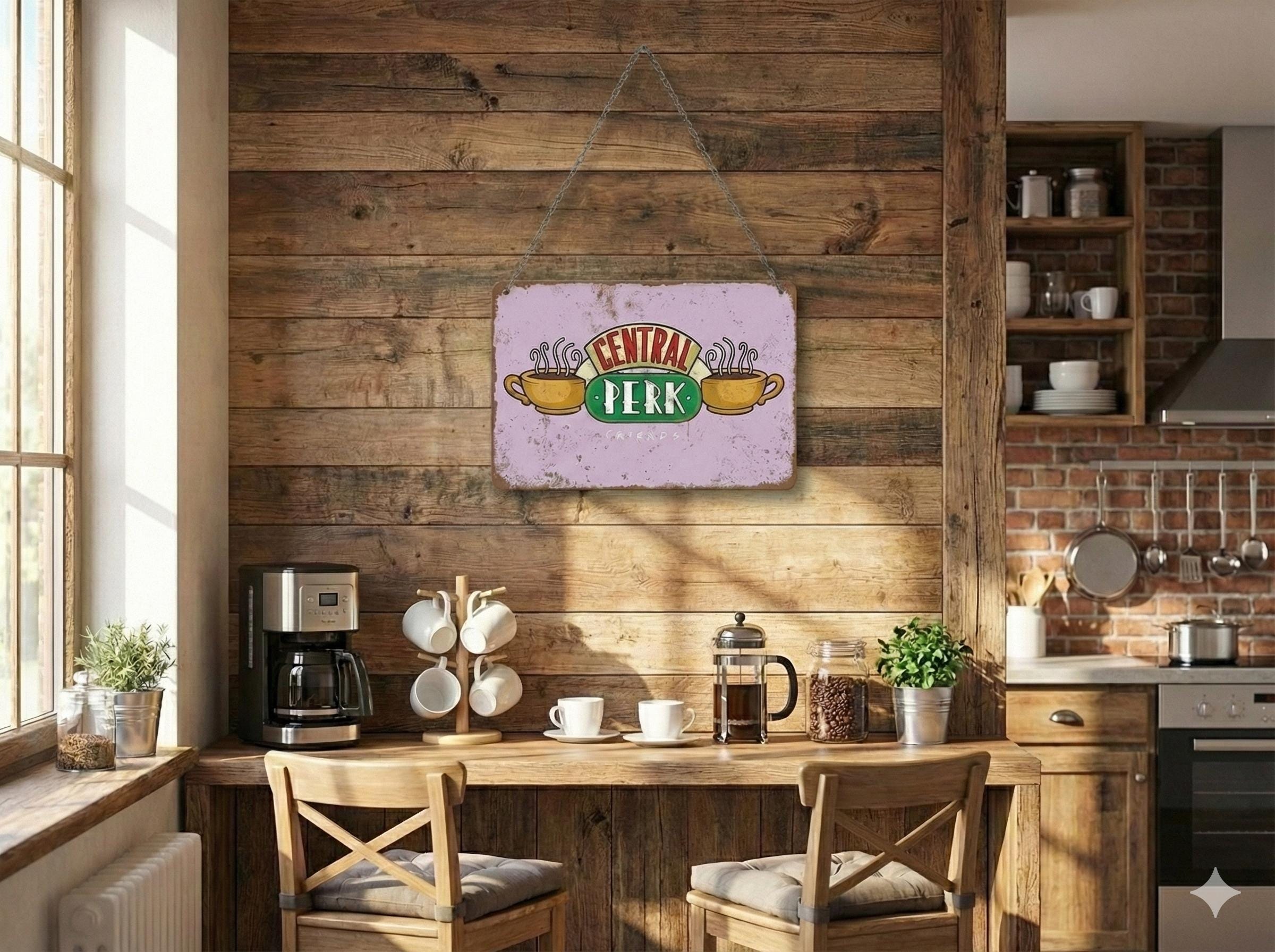Friends TV Show Central Perk Metal Tin Sign Vintage Retro Wall Decor ...