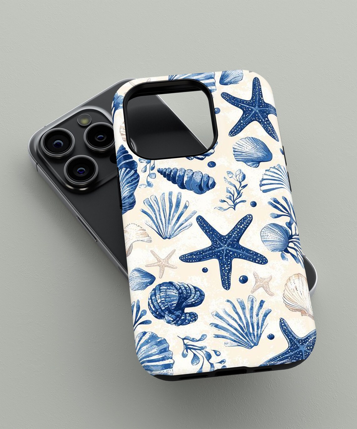 Seashell Starfish Ocean Phone Case, Coastal Beach Summer Cover, iPhone ...