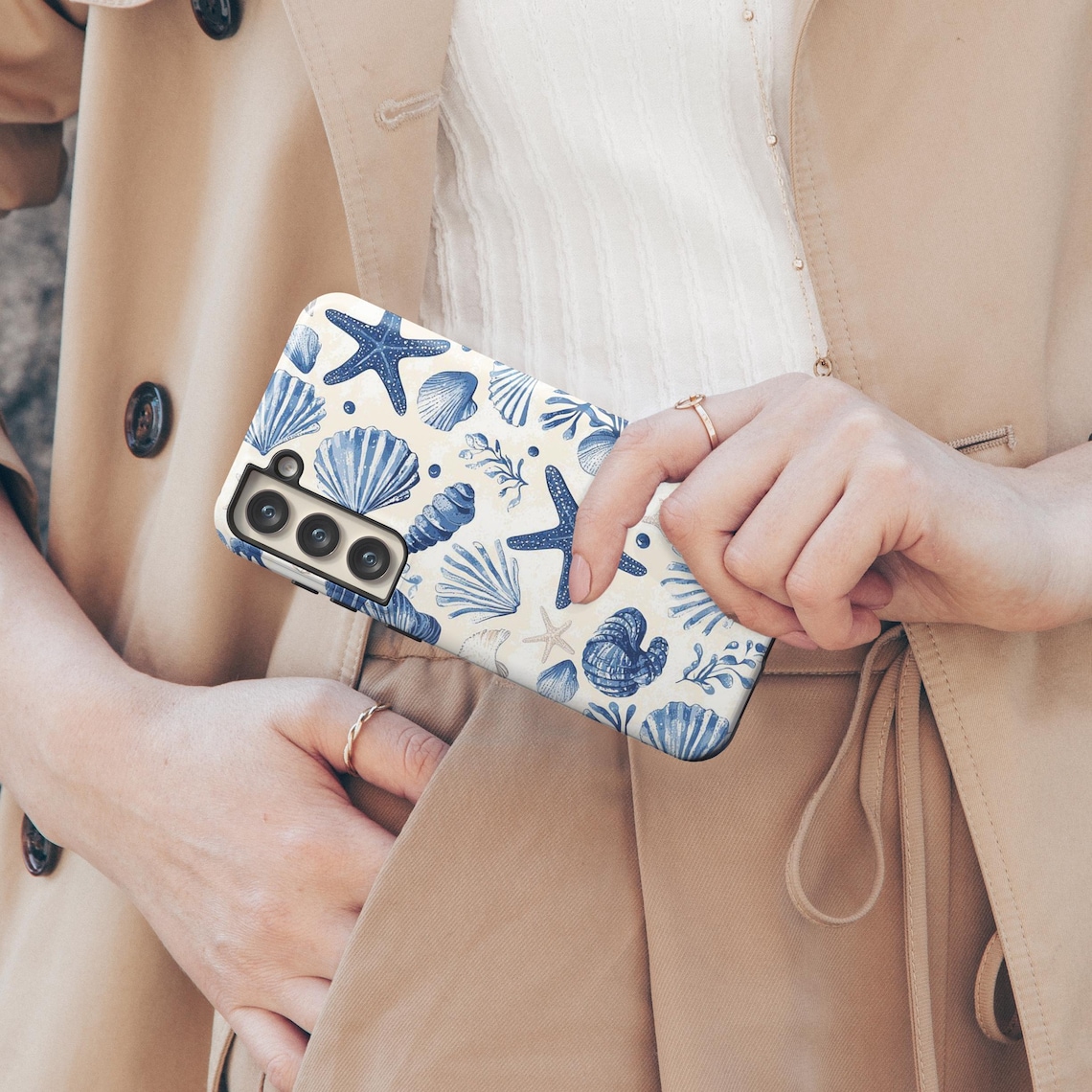 Seashell Starfish Ocean Phone Case, Coastal Beach Summer Cover, iPhone ...