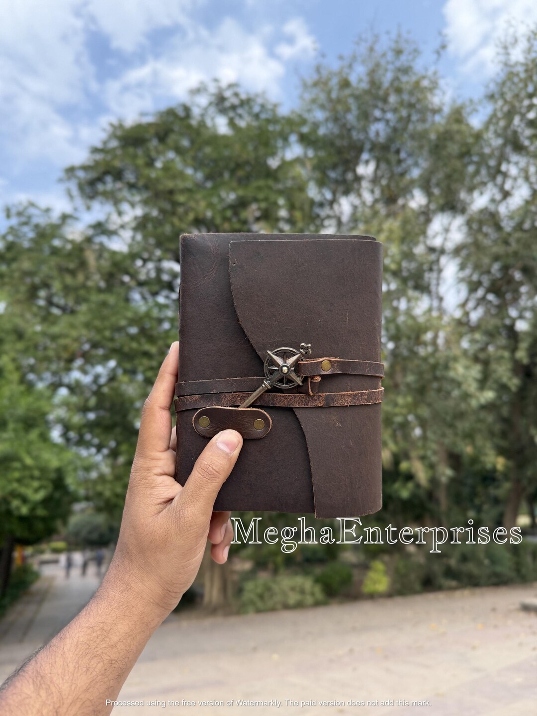 Handmade Leather Travel Journal: Refillable Rustic Writing Notebook - Etsy