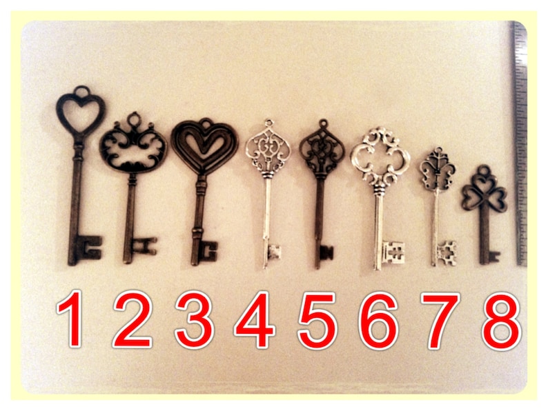 Vintage Style Skeleton Key Ribbon Bookmark - Etsy